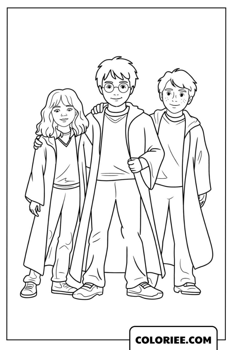 Coloriage Harry Potter – Dessins Magiques à Imprimer