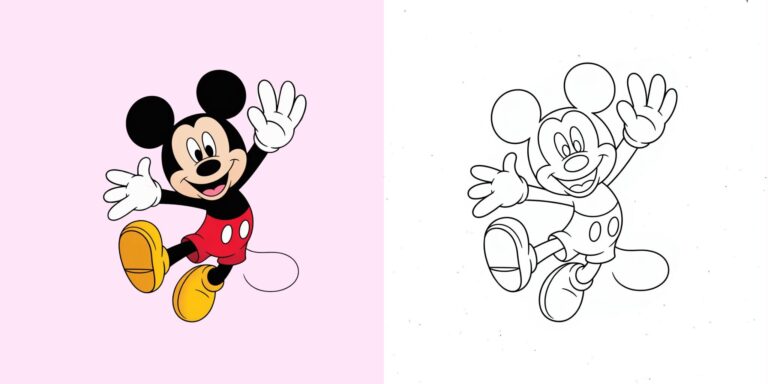 Coloriage Mickey Mouse - Téléchargement gratuit
