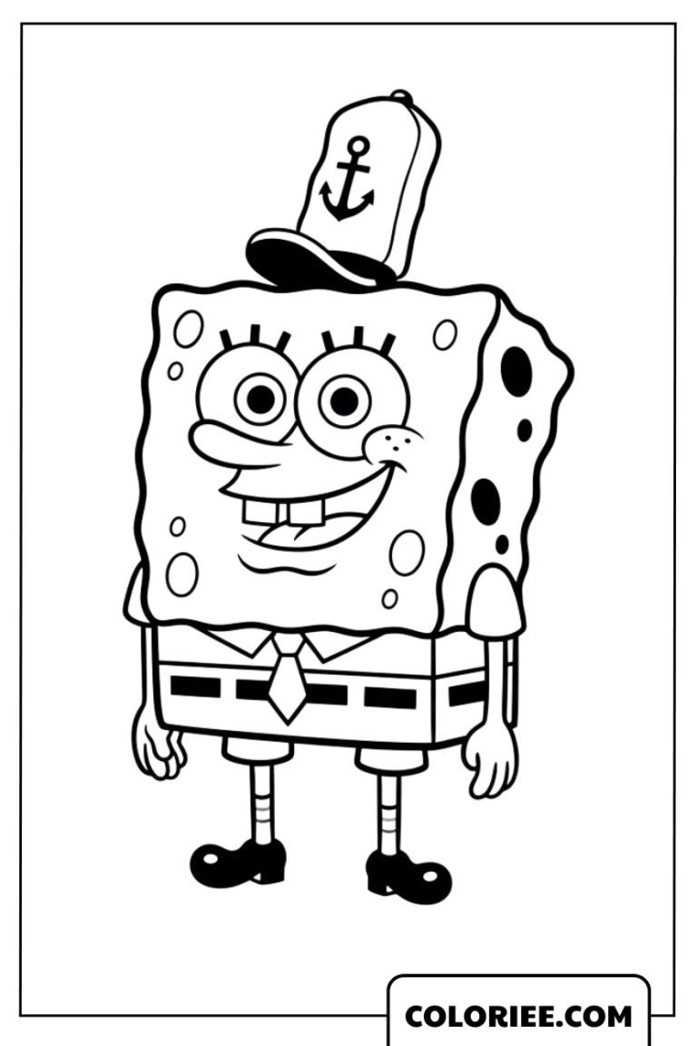 Coloriages De Spongebob téléchargement gratuit du PDF