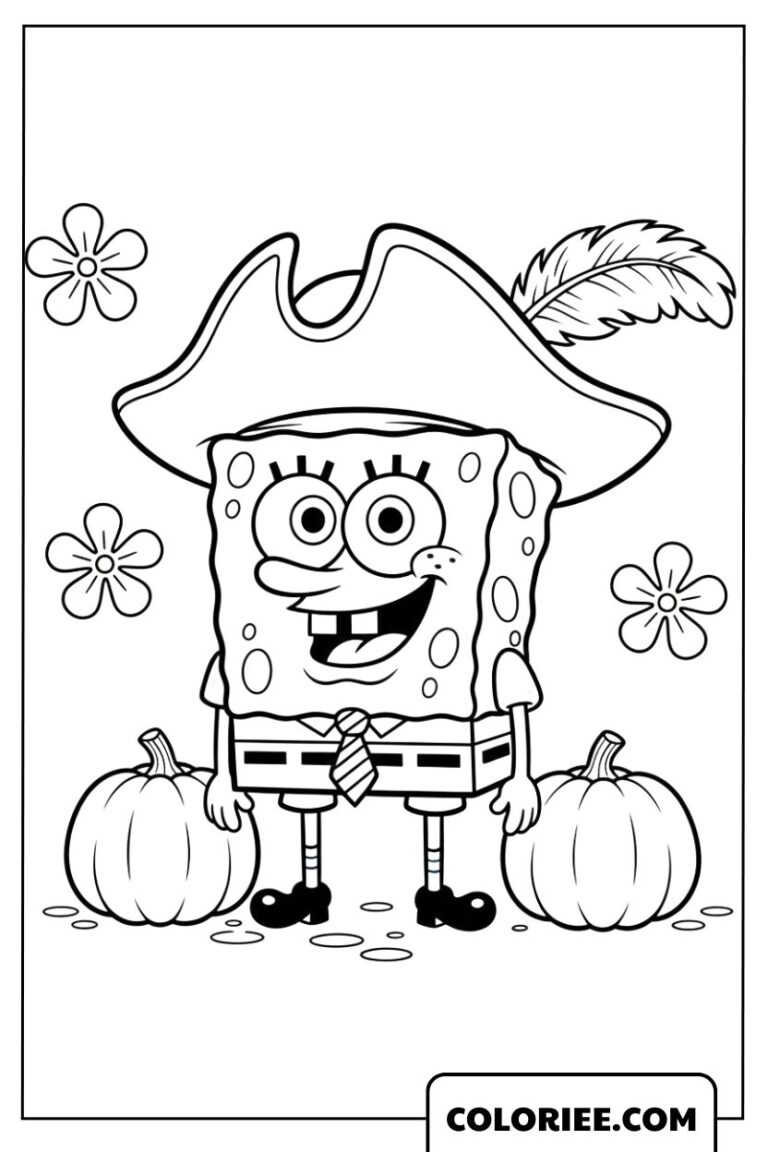 Coloriages De Spongebob téléchargement gratuit du PDF
