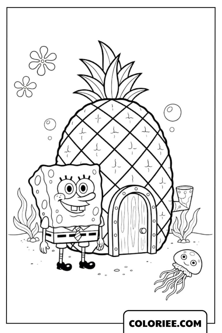 Coloriages De Spongebob téléchargement gratuit du PDF
