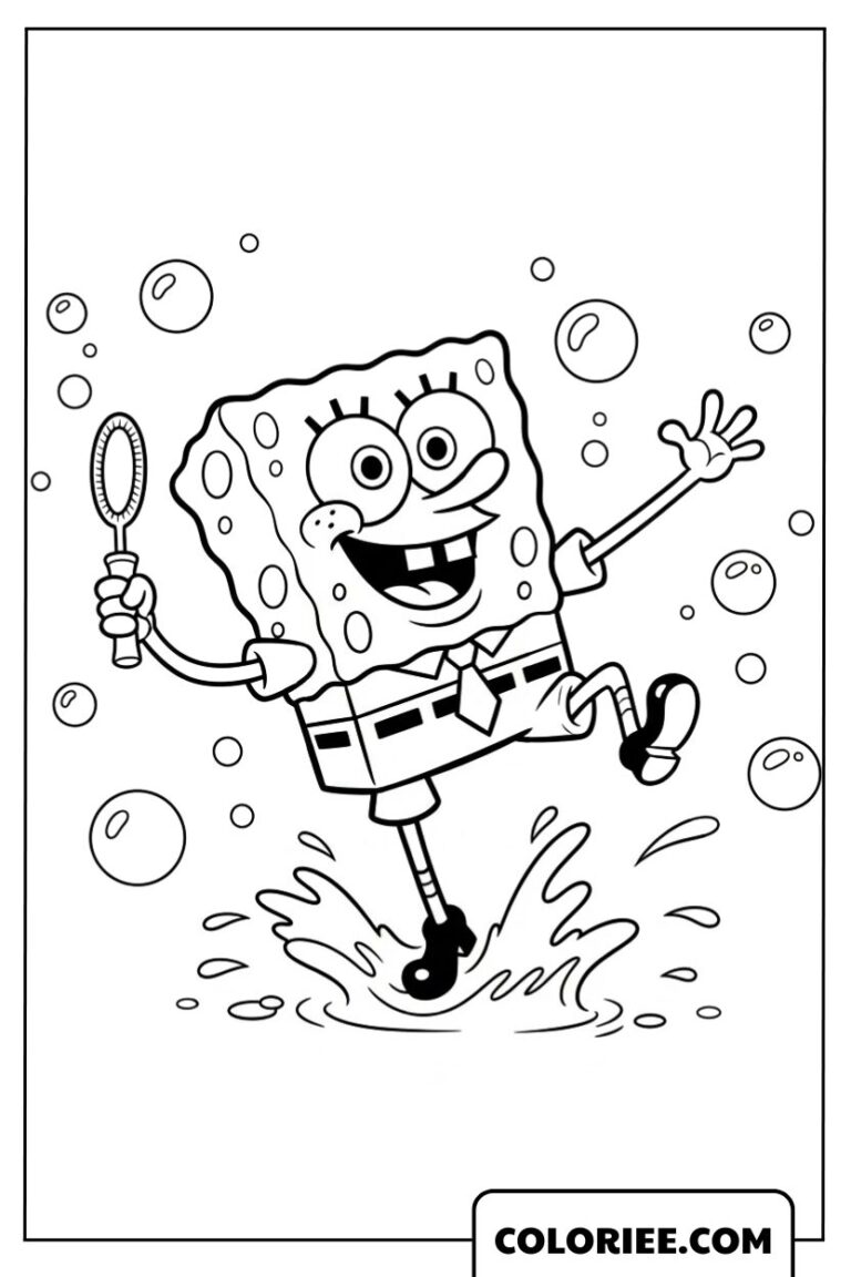 Coloriages De Spongebob téléchargement gratuit du PDF