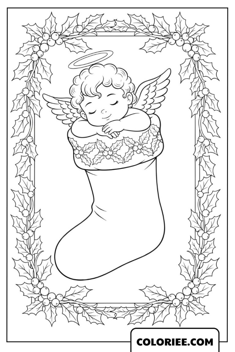18 Coloriages Ange à télécharger gratuitement en PDF
