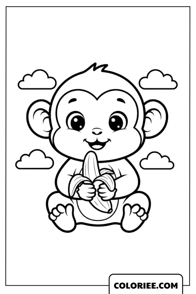 17 Coloriages Singe à télécharger gratuitement en PDF