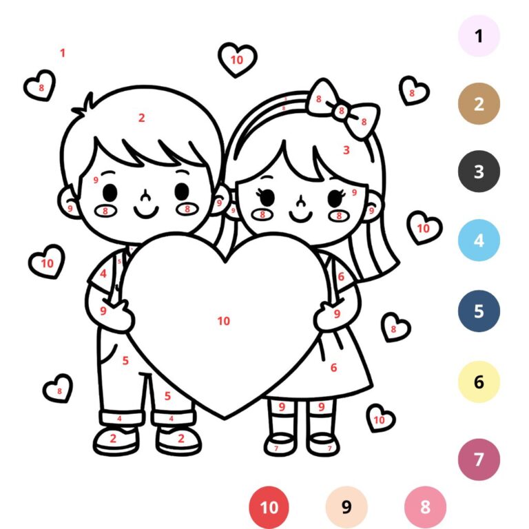 17 Coloriages Saint Valentin à télécharger gratuitement en PDF
