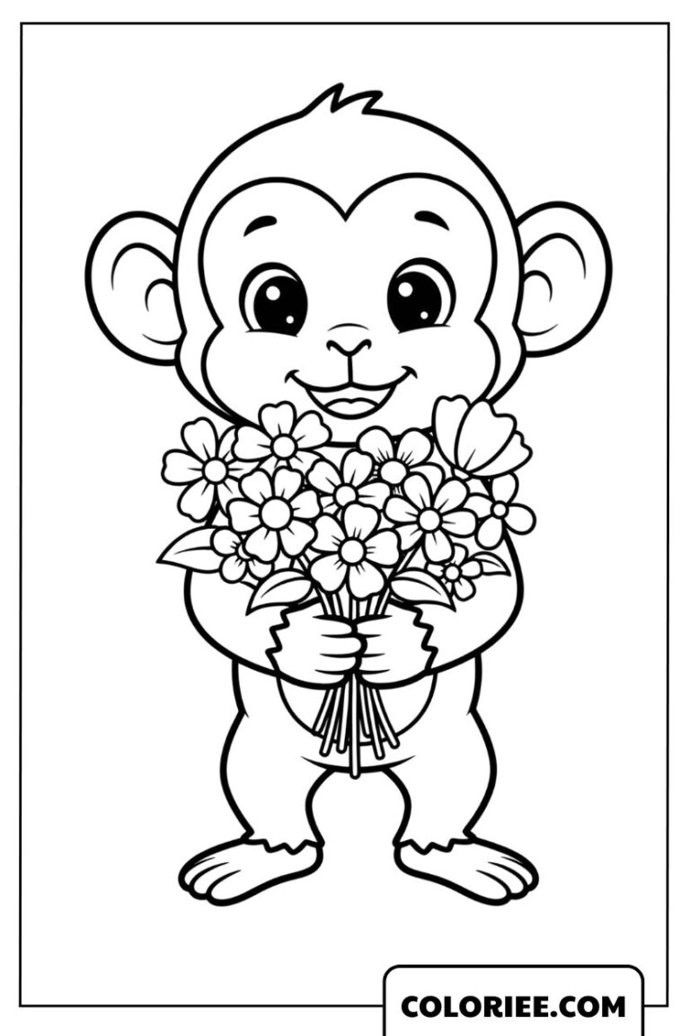 17 Coloriages Singe à télécharger gratuitement en PDF