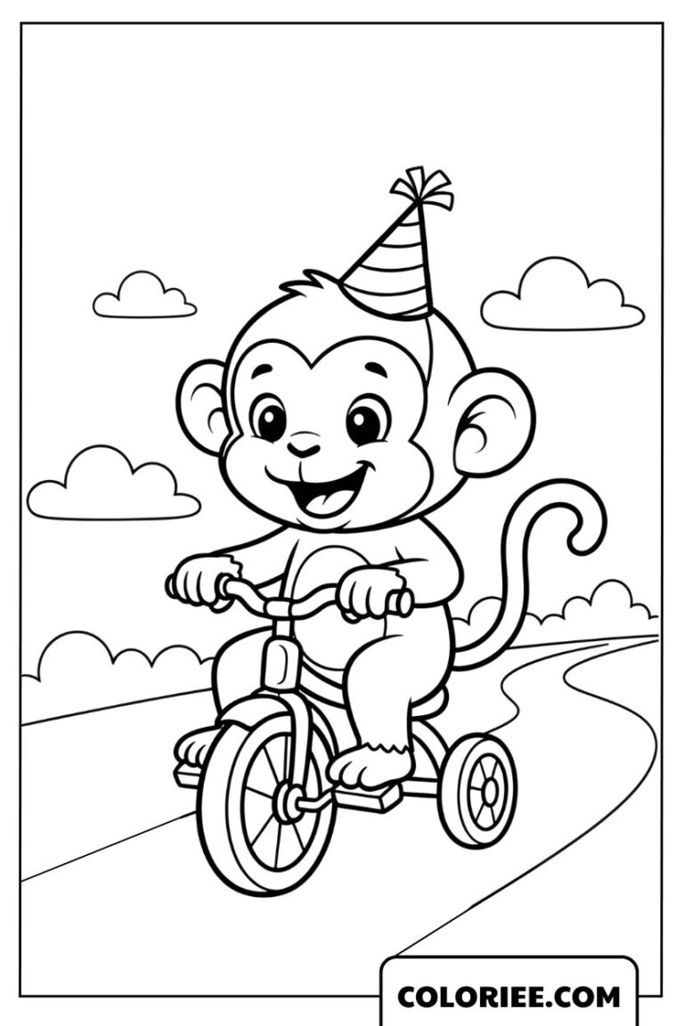 17 Coloriages Singe à télécharger gratuitement en PDF