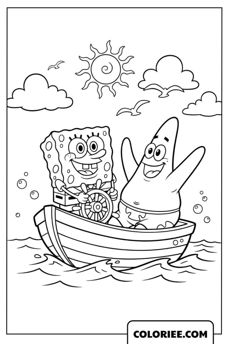 Coloriages De Spongebob téléchargement gratuit du PDF