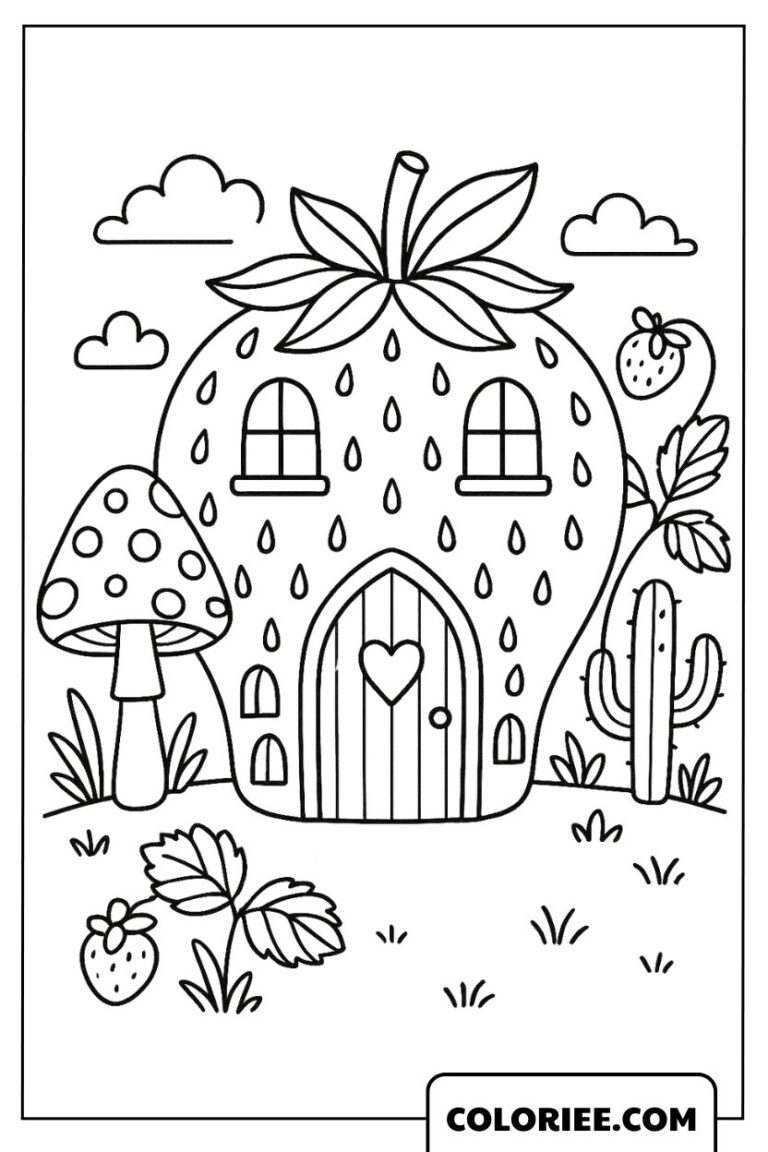 Coloriage Maison téléchargement gratuit du PDF