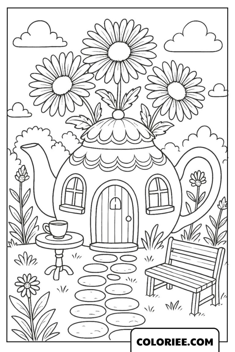 Coloriage Maison téléchargement gratuit du PDF