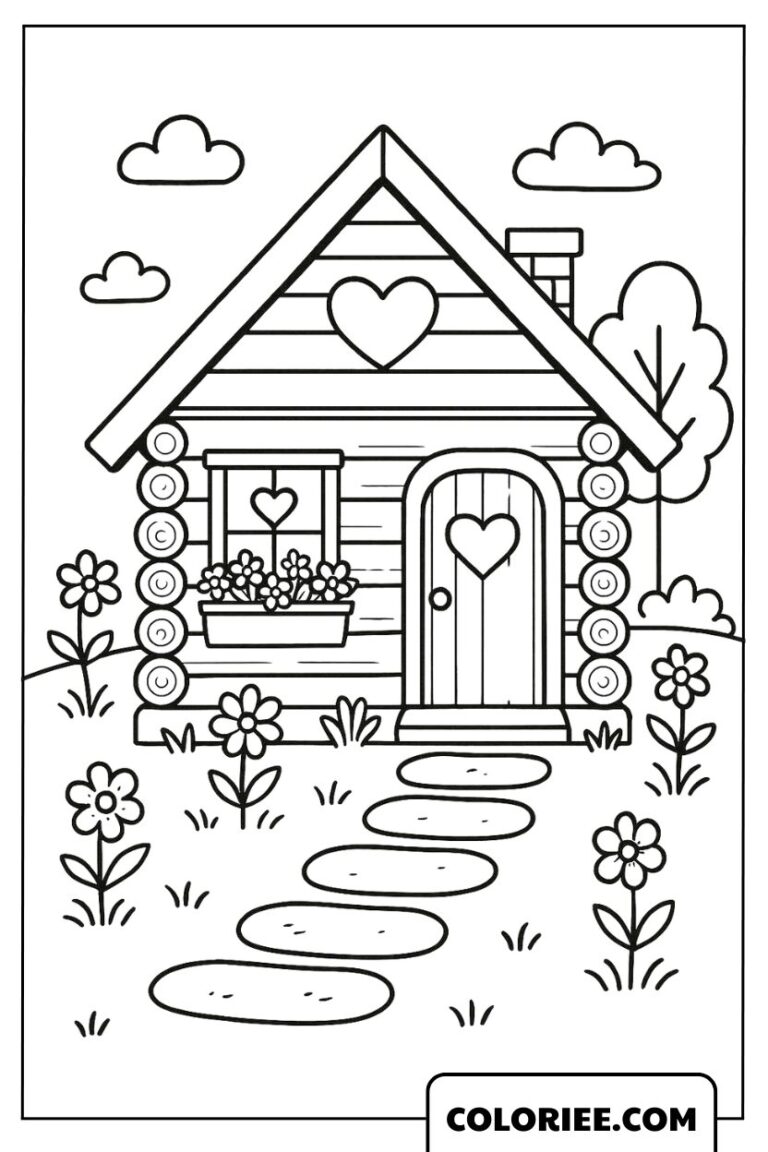 Coloriage Maison téléchargement gratuit du PDF