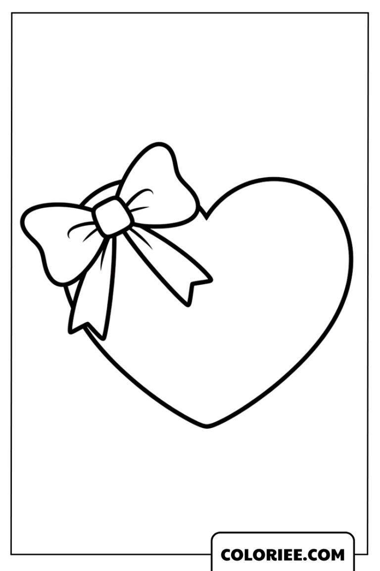 coloriage coeur téléchargement gratuit du PDF