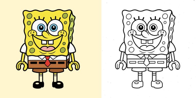 Coloriages De Spongebob téléchargement gratuit du PDF