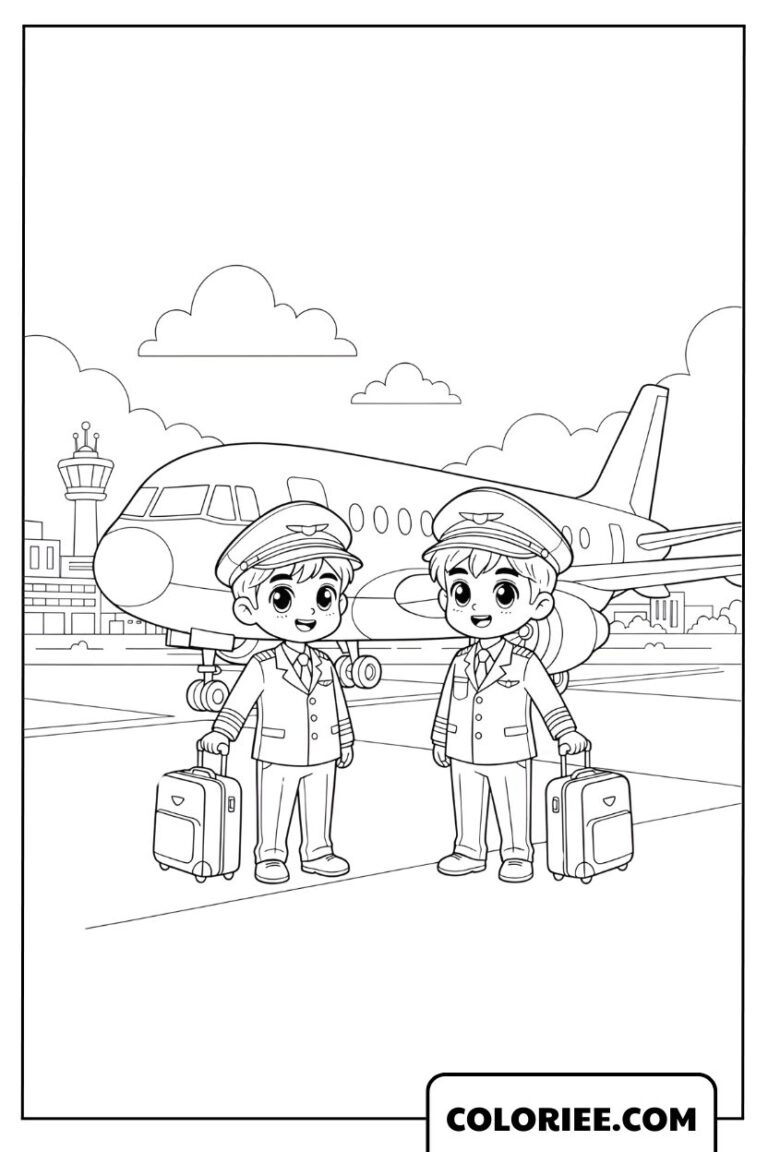 17 Coloriages Avion en téléchargement gratuit en PDF