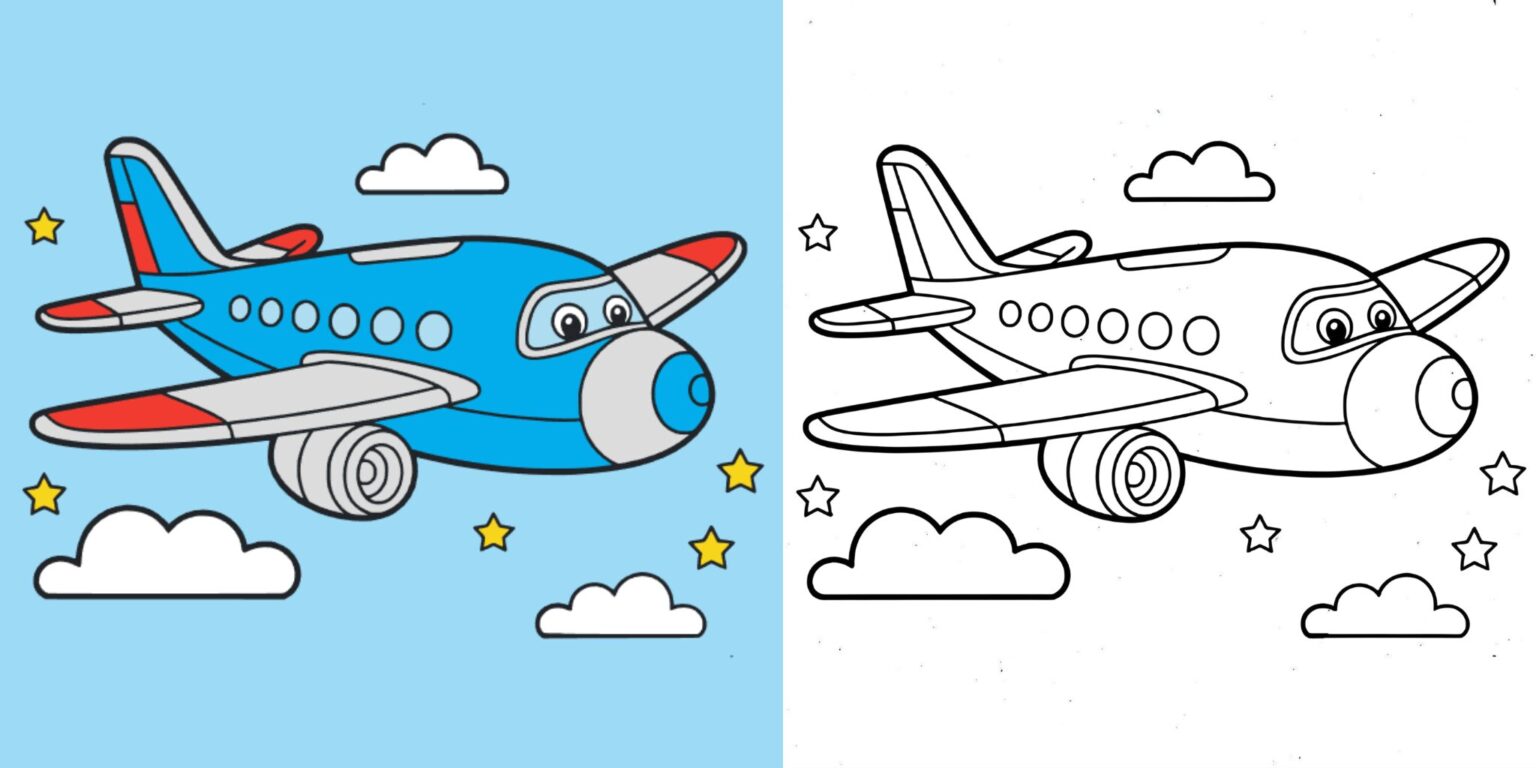 17 Coloriages Avion en téléchargement gratuit en PDF
