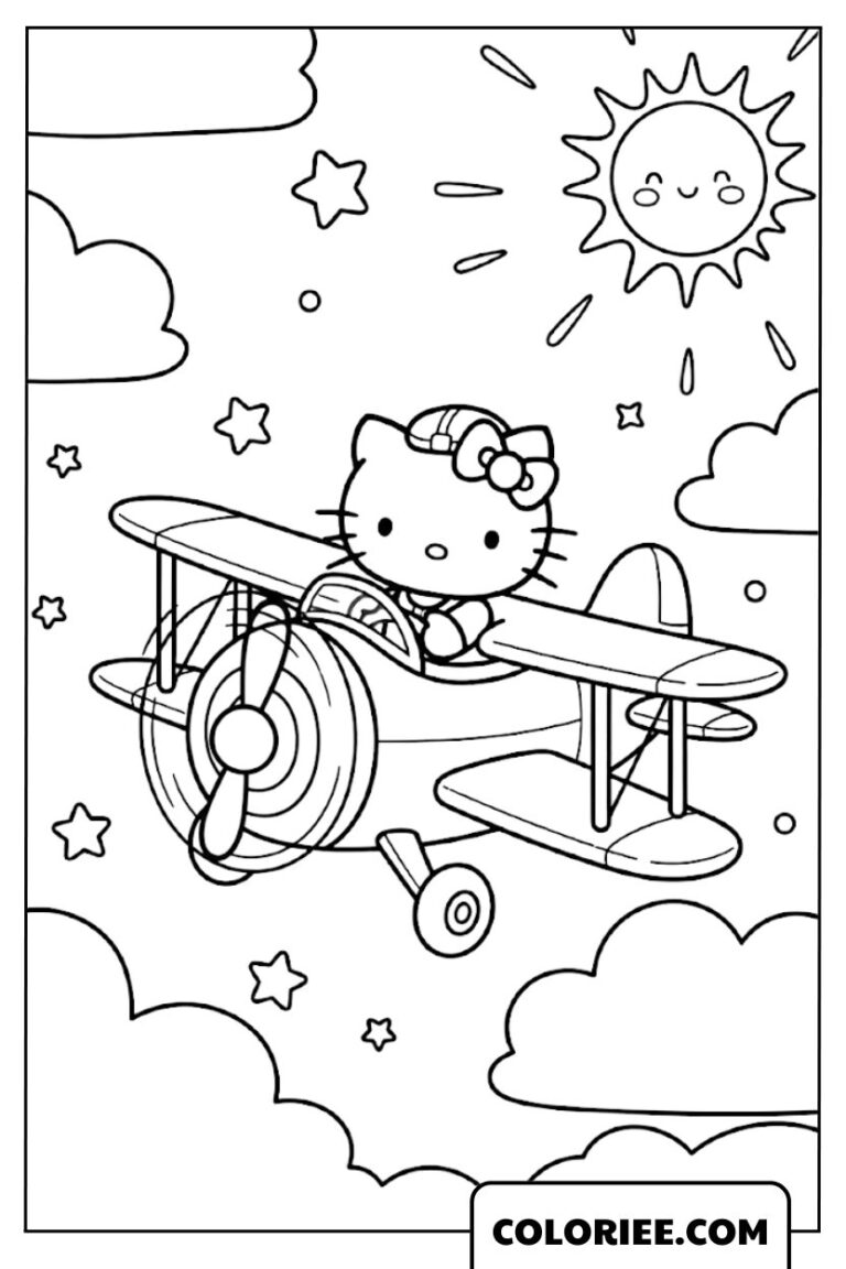 17 Coloriages Avion en téléchargement gratuit en PDF