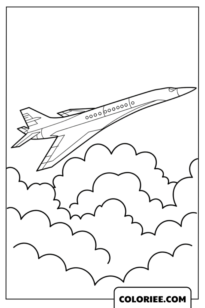 17 Coloriages Avion en téléchargement gratuit en PDF
