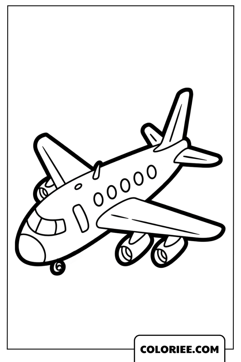 17 Coloriages Avion en téléchargement gratuit en PDF