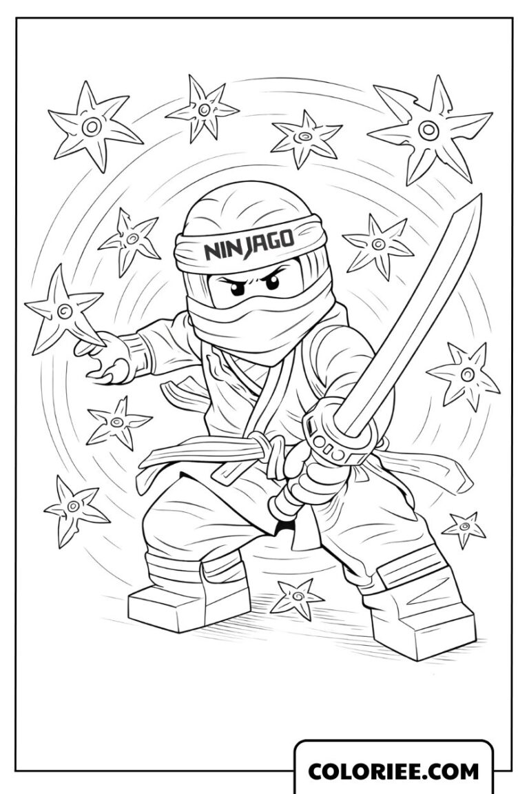 15 coloriages Ninjago à télécharger en PDF gratuit