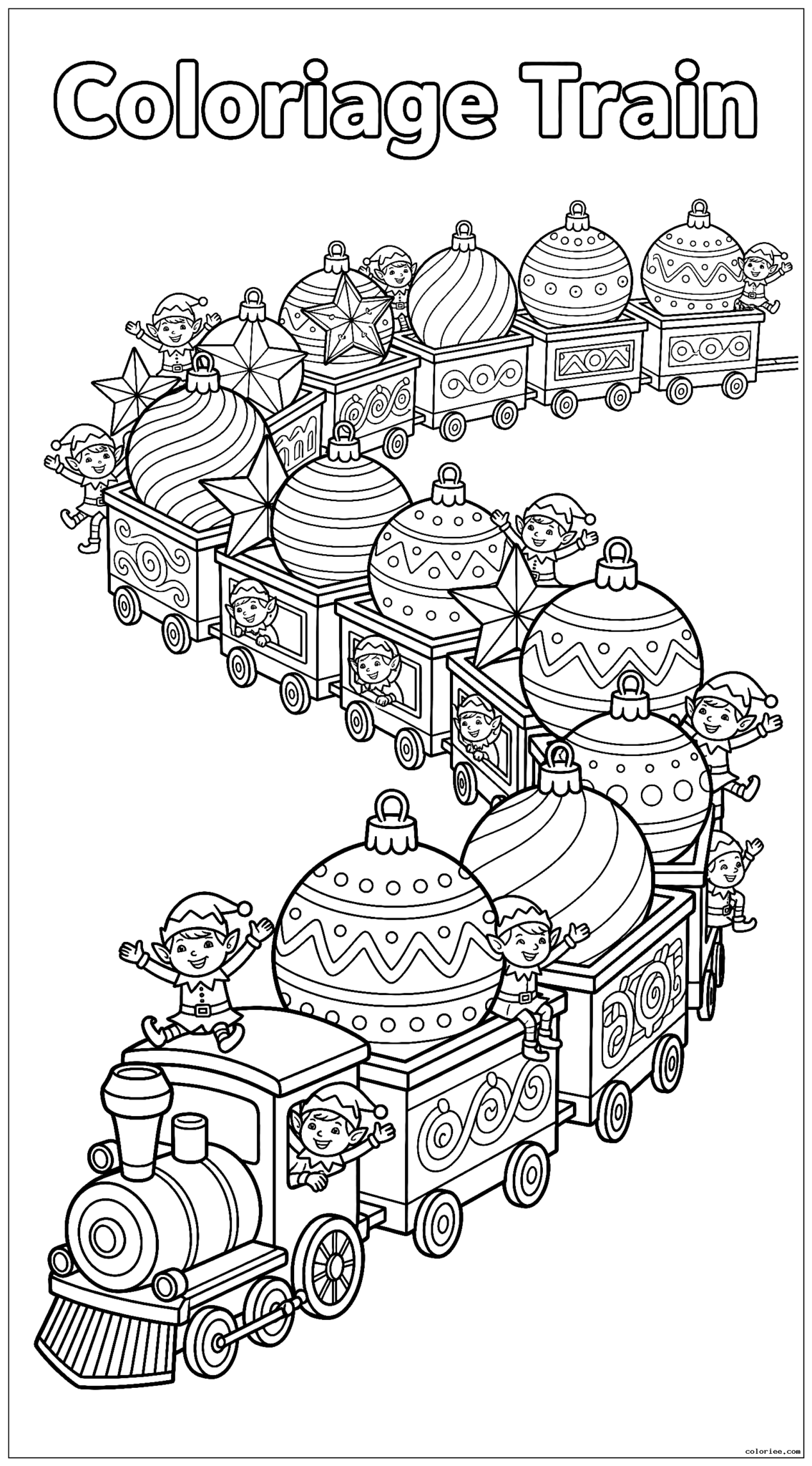 20 Coloriage Train Gratuits à Imprimer