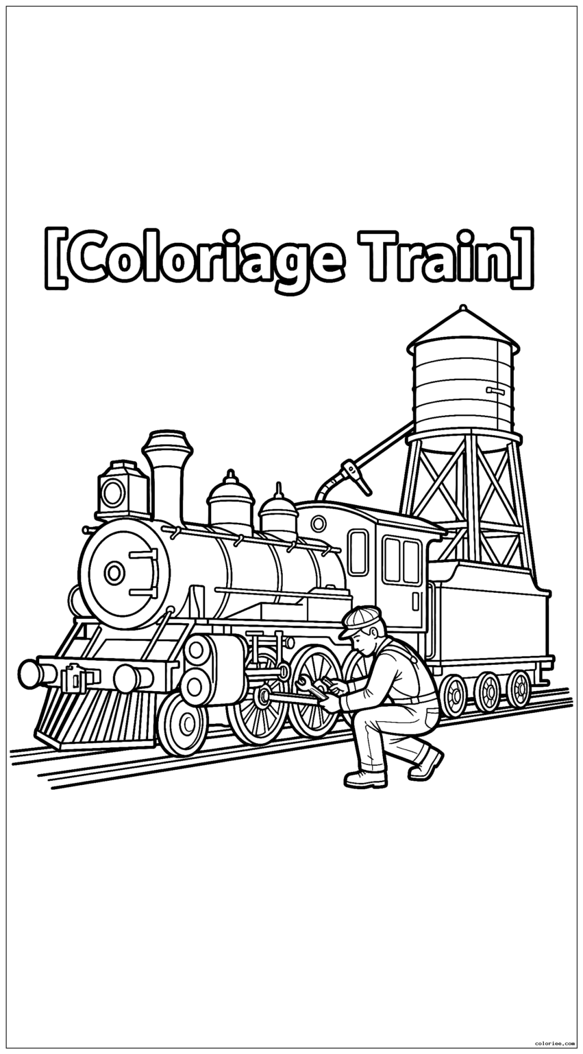 20 Coloriage Train Gratuits à Imprimer